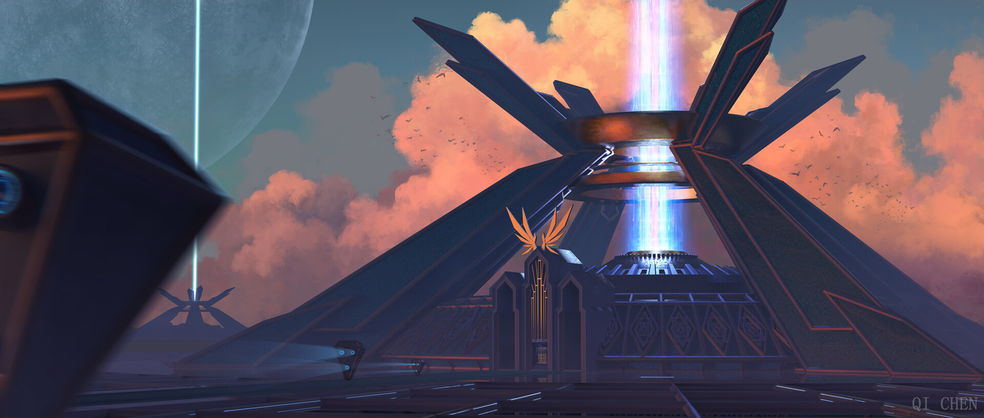 ArtStation - 行星护盾发生器 Planetary shield generator part 02