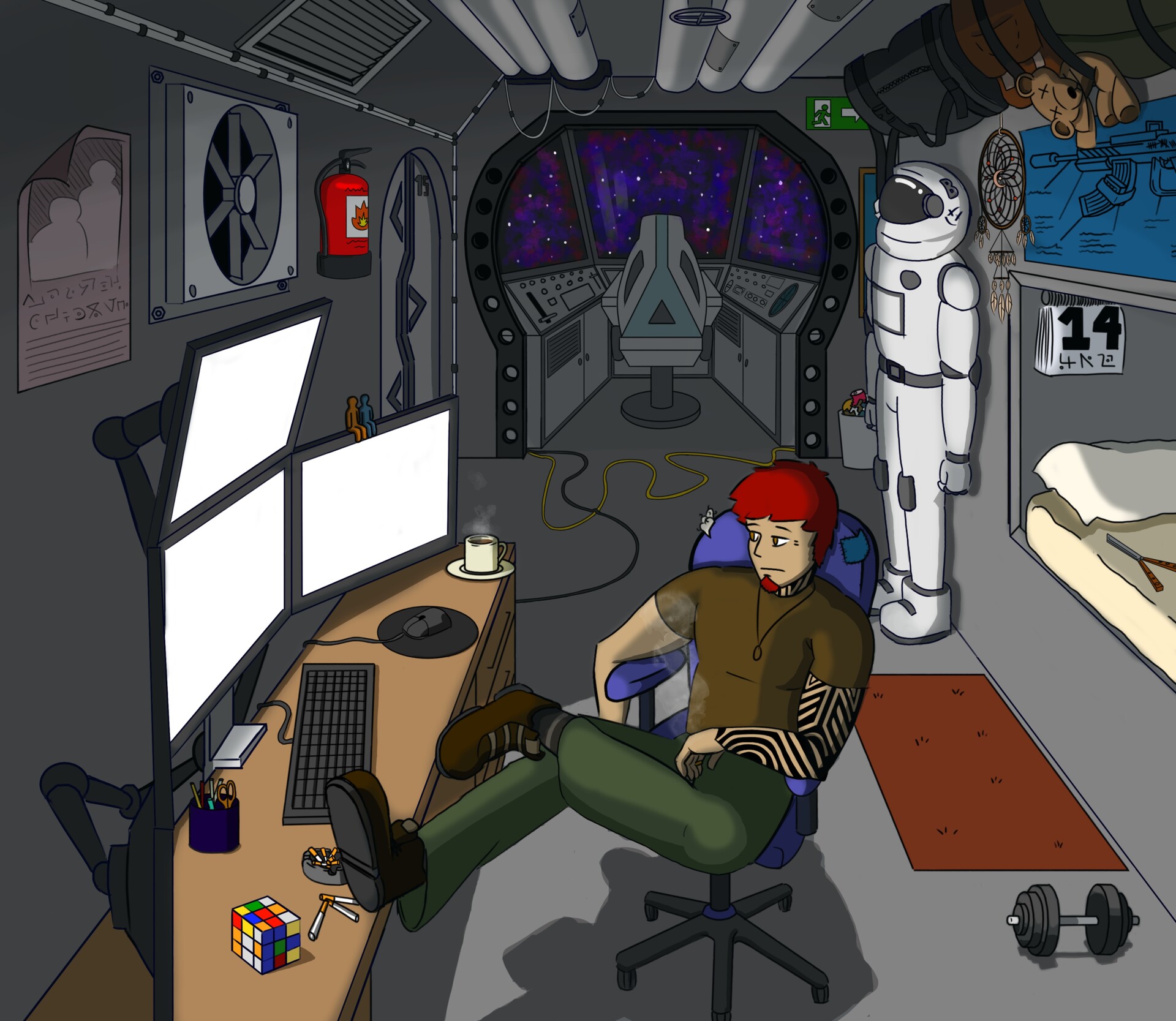 ArtStation - space room