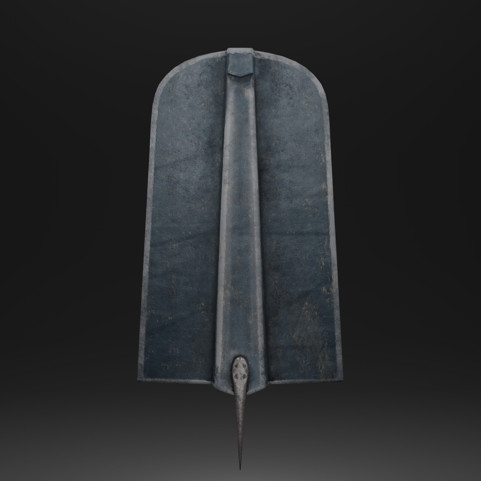 XYZ 3Dassets - Pavise Medieval Shield Low-poly 3D model