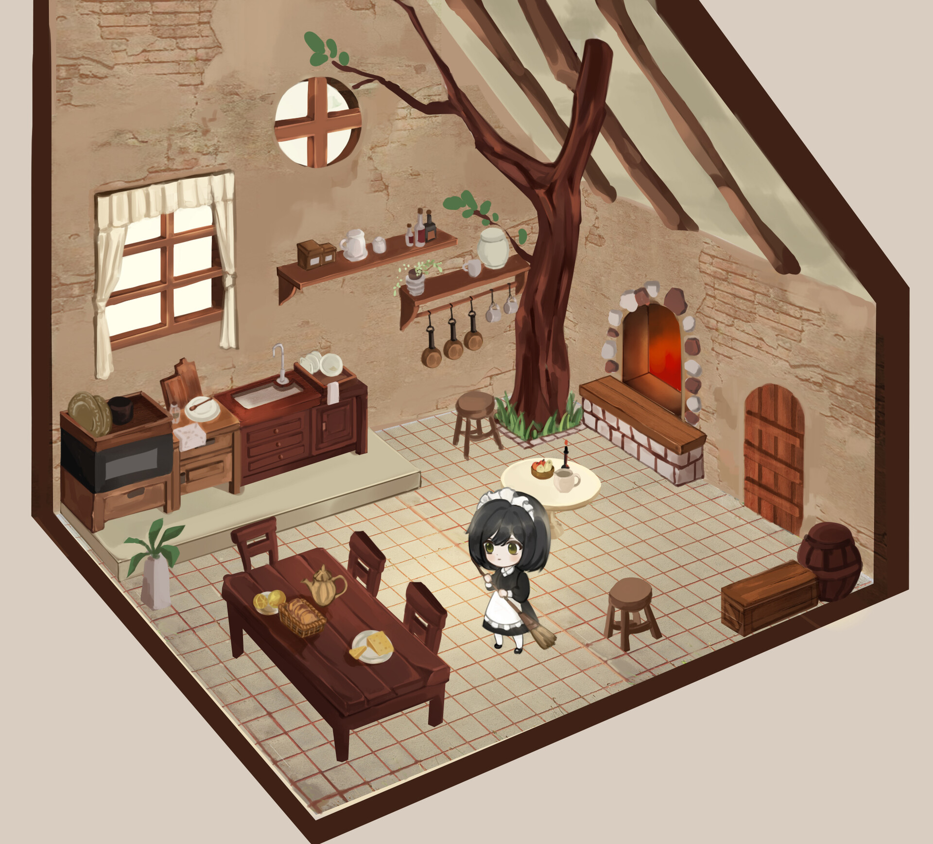 ArtStation - Old kitchen