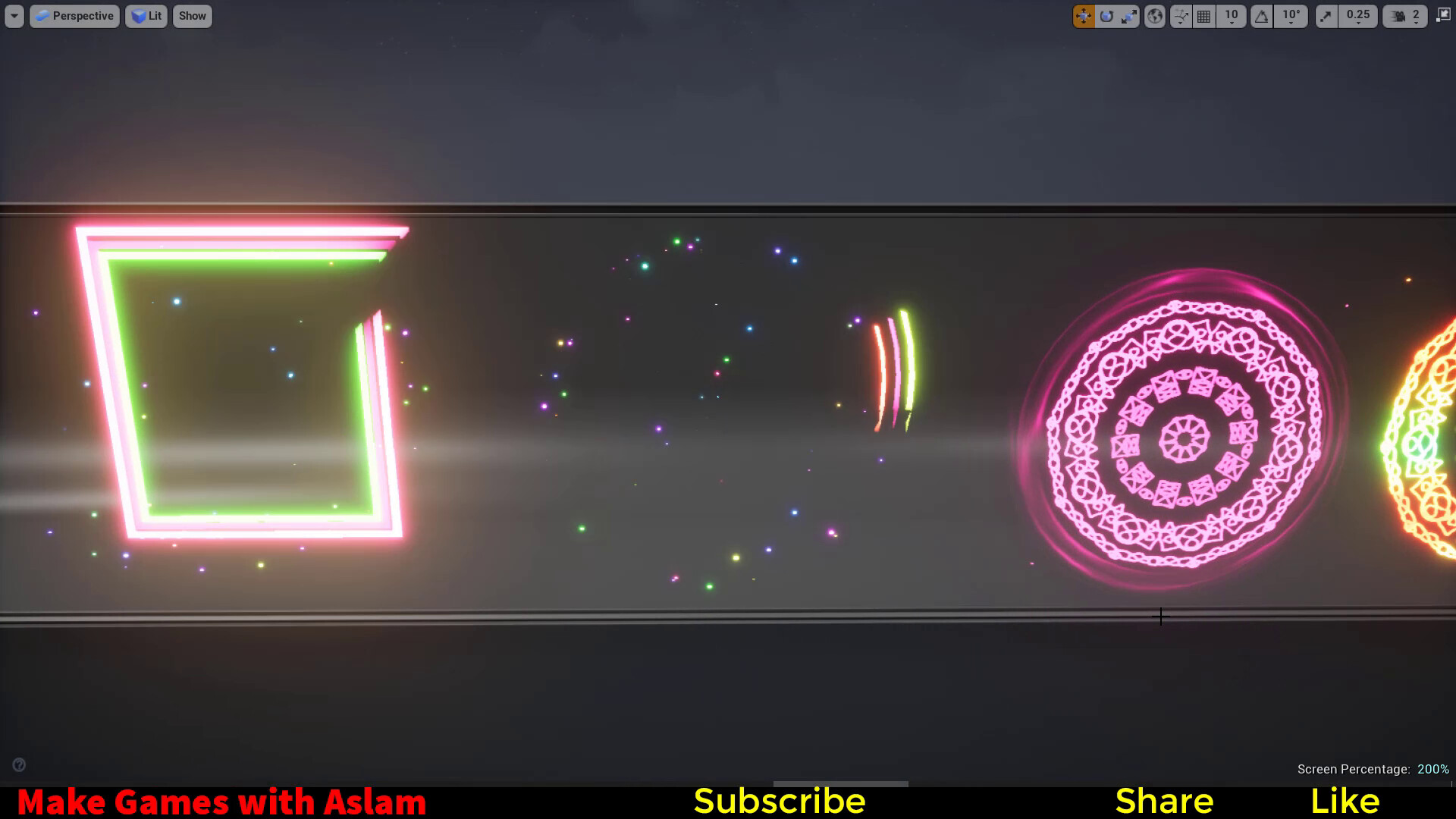 Mohmmad aslam - Unreal Engine Niagara VFX_Magical Array_Portal Magical Circle Spark effect