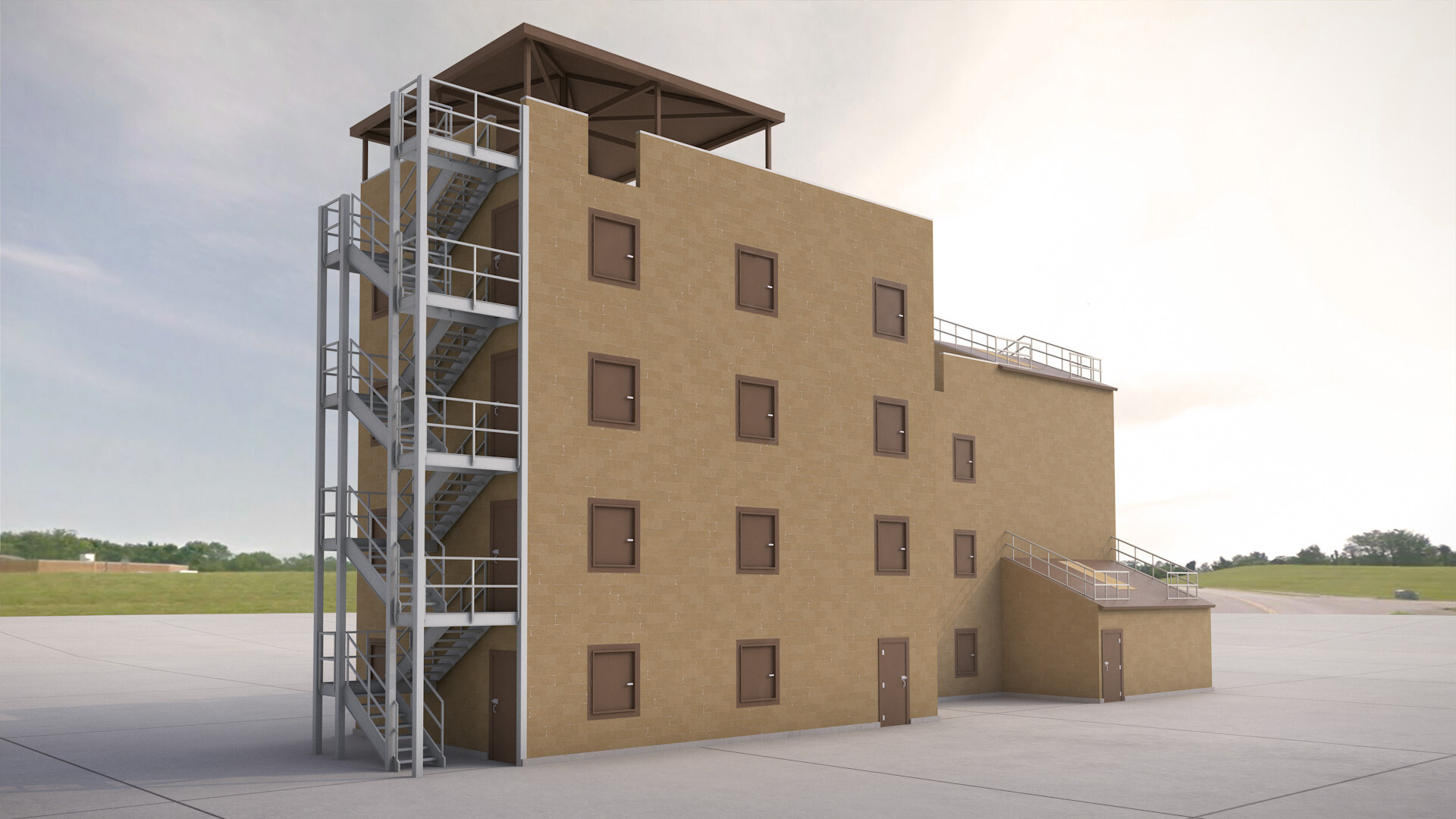John Shulters - design portfolio - fire training towers