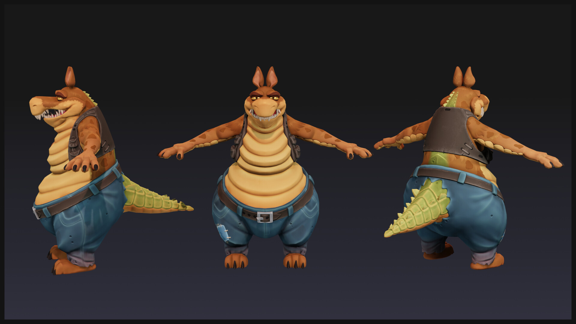 Alex Zamfir - Dingodile - Crash Bandicoot 4 (Fan Art)