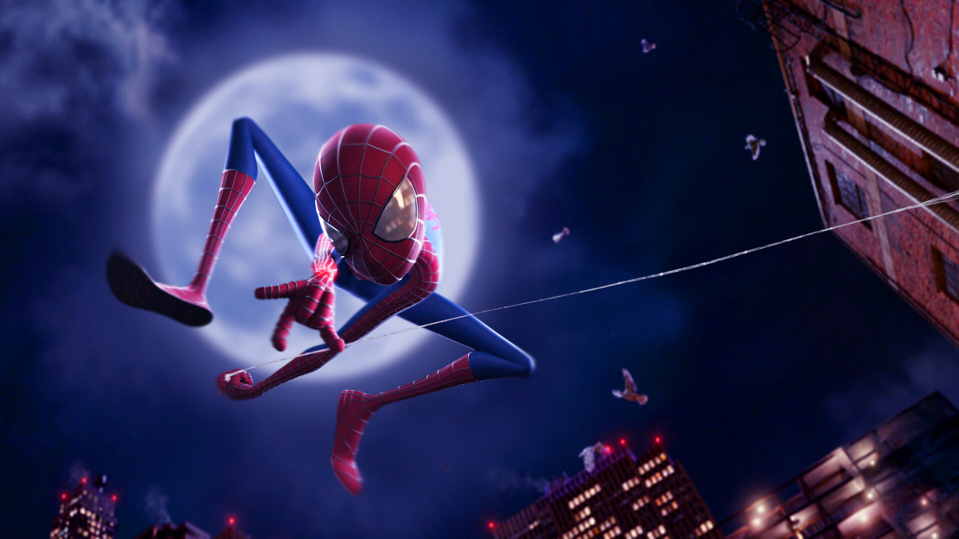 ArtStation - Cartoon Spider-Man from movie