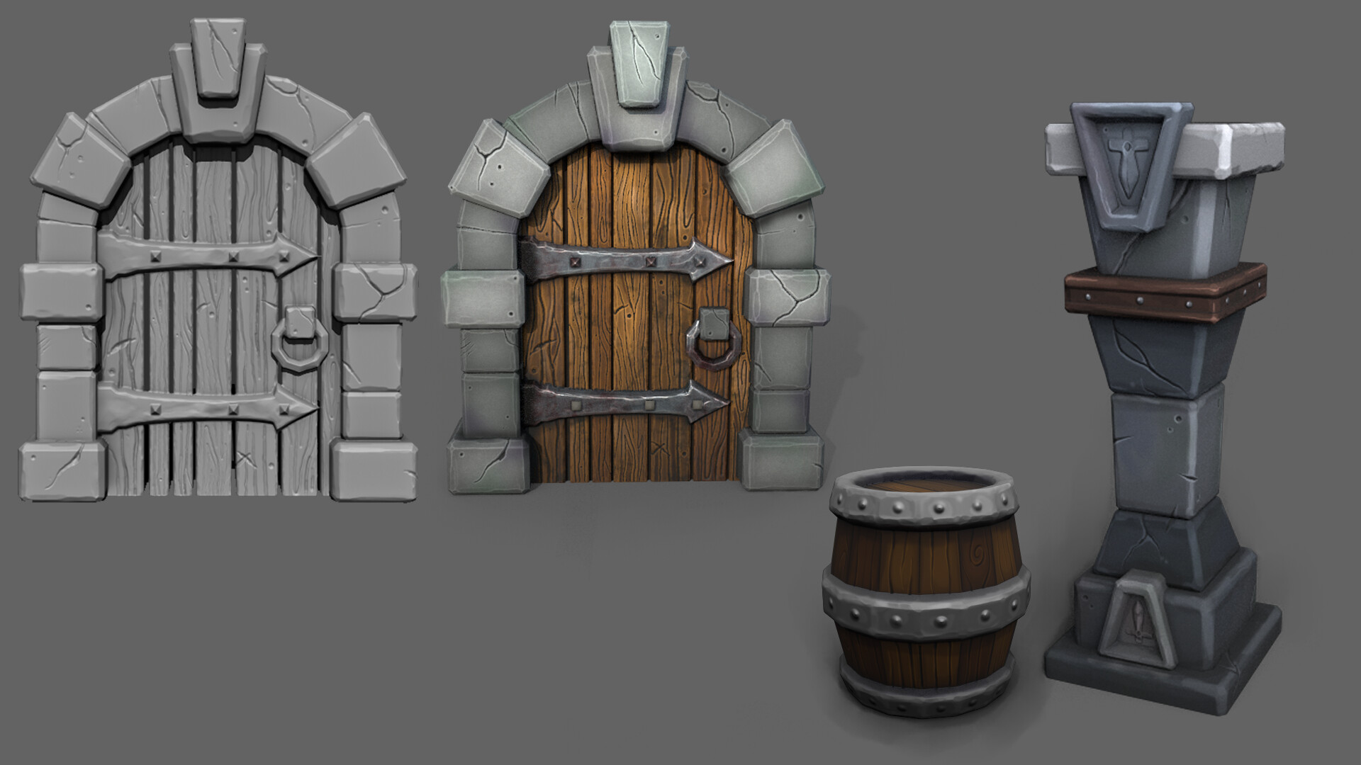 Anastasia Papaioanou's 3D Art Portfolio - Stylized Dungeon