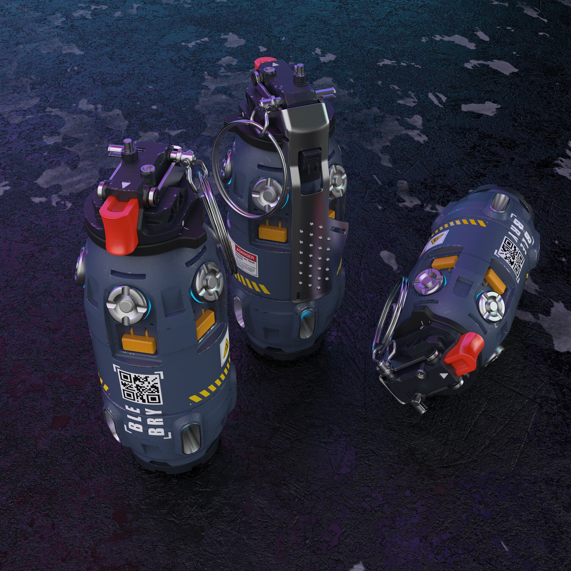 ArtStation - Bang Bang //1 | Harlem shake Shock grenade