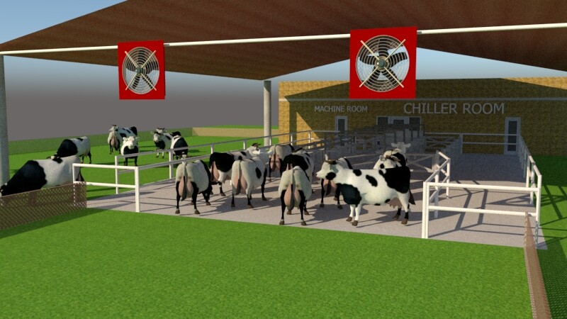 ArtStation - Cow Milking Parlor Step by Step Construction