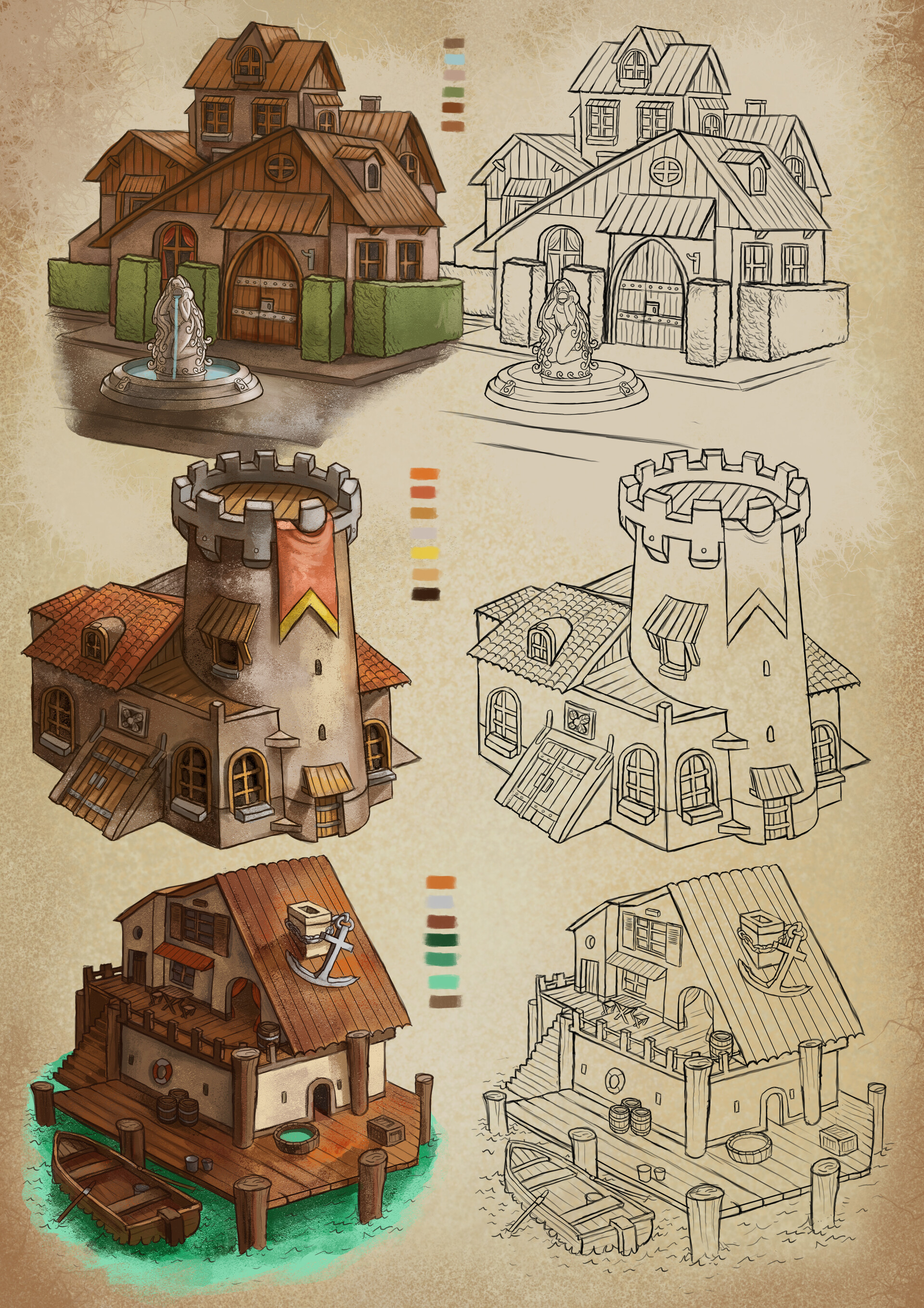ArtStation - Littles houses
