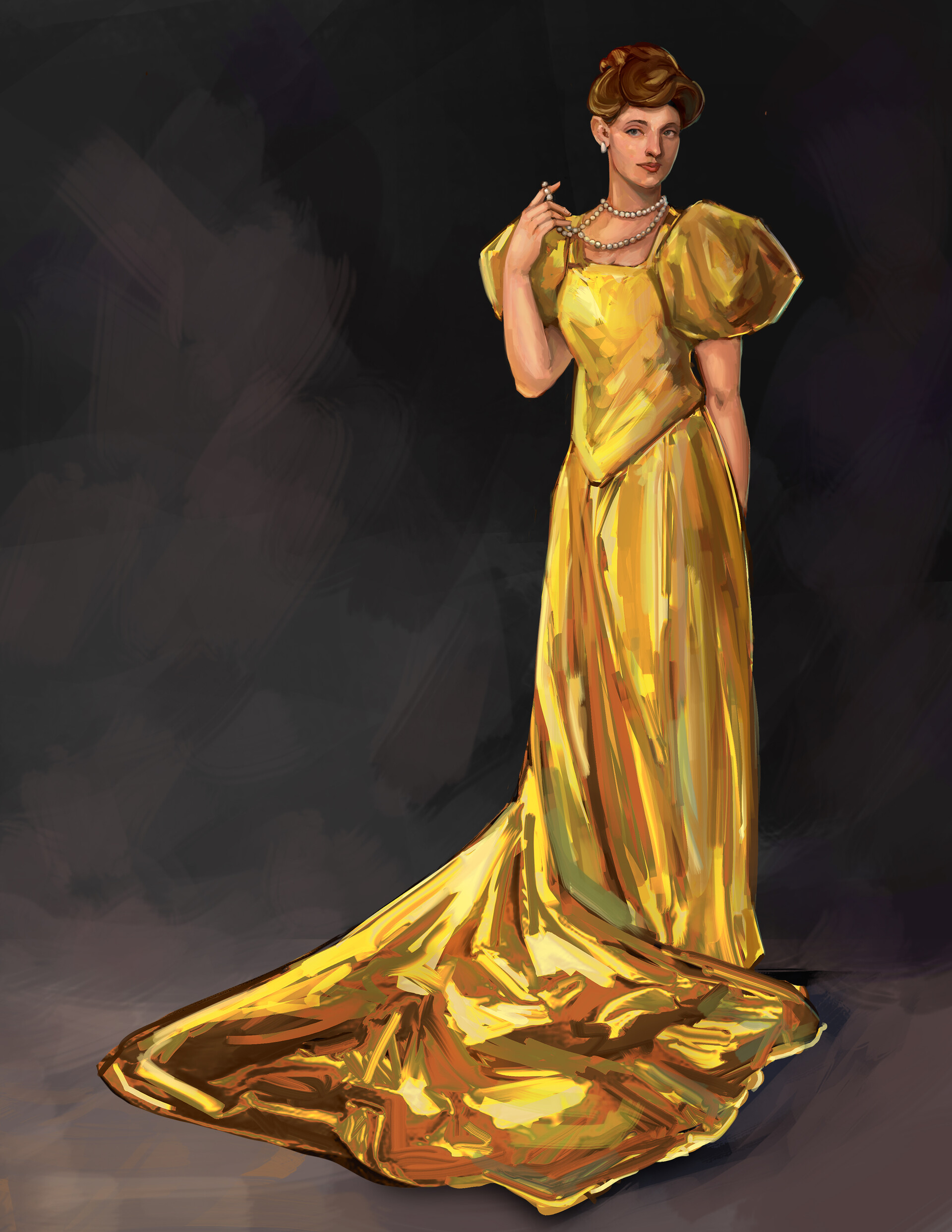 ArtStation - Gold Dress