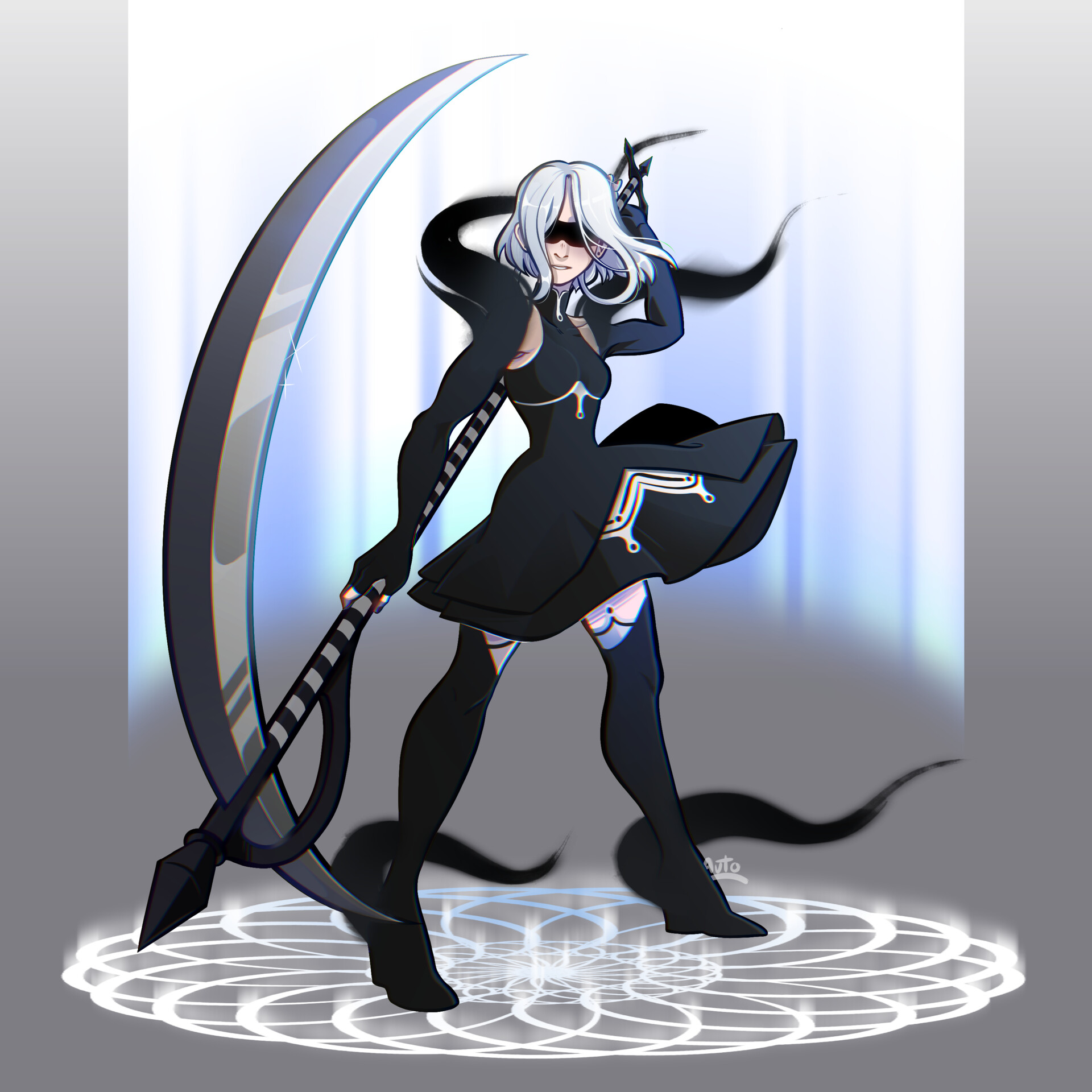 ArtStation - Character Design: Dungeons and Dragons Fighter/Warlock ...