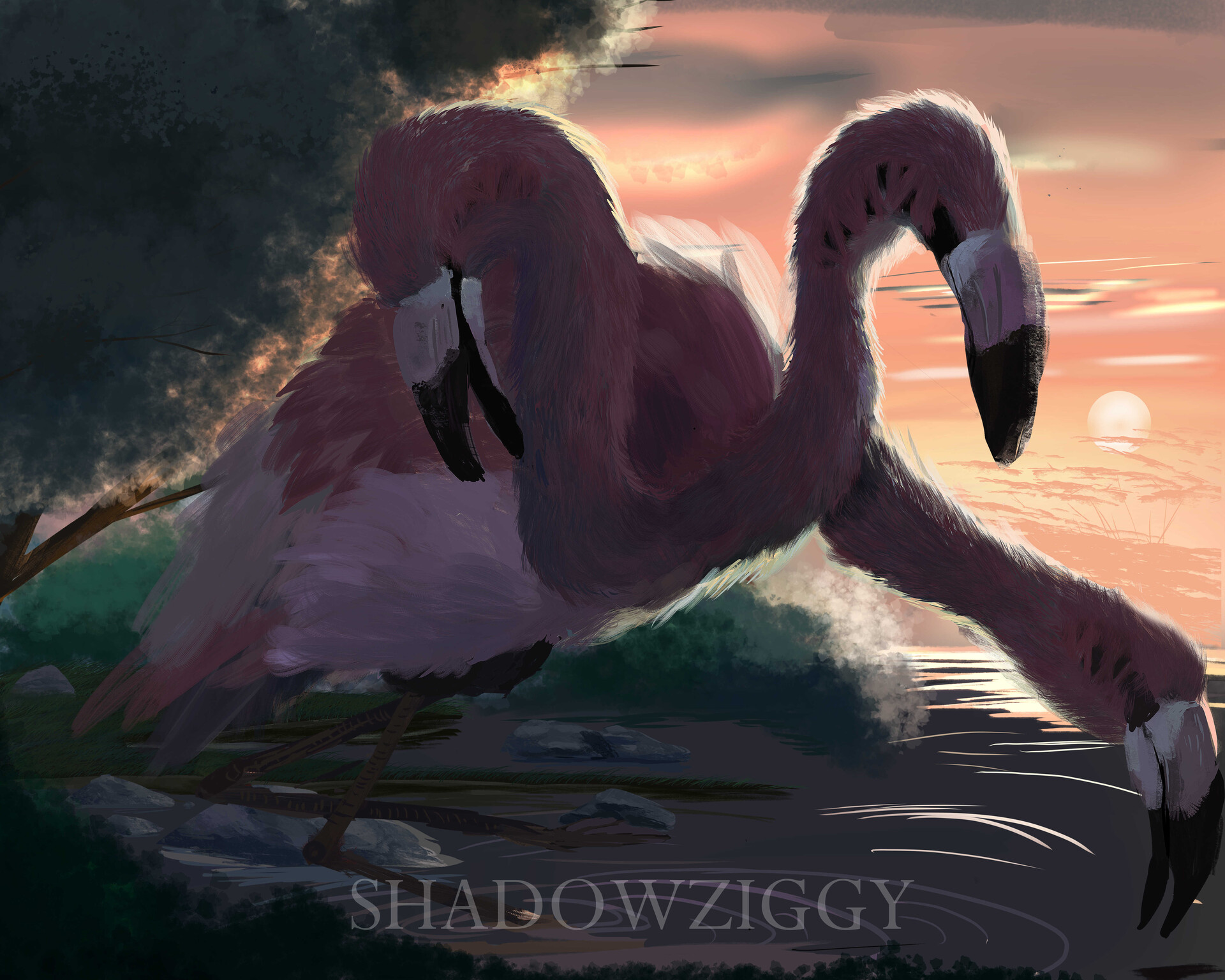 ArtStation - Flamingo Cerberus