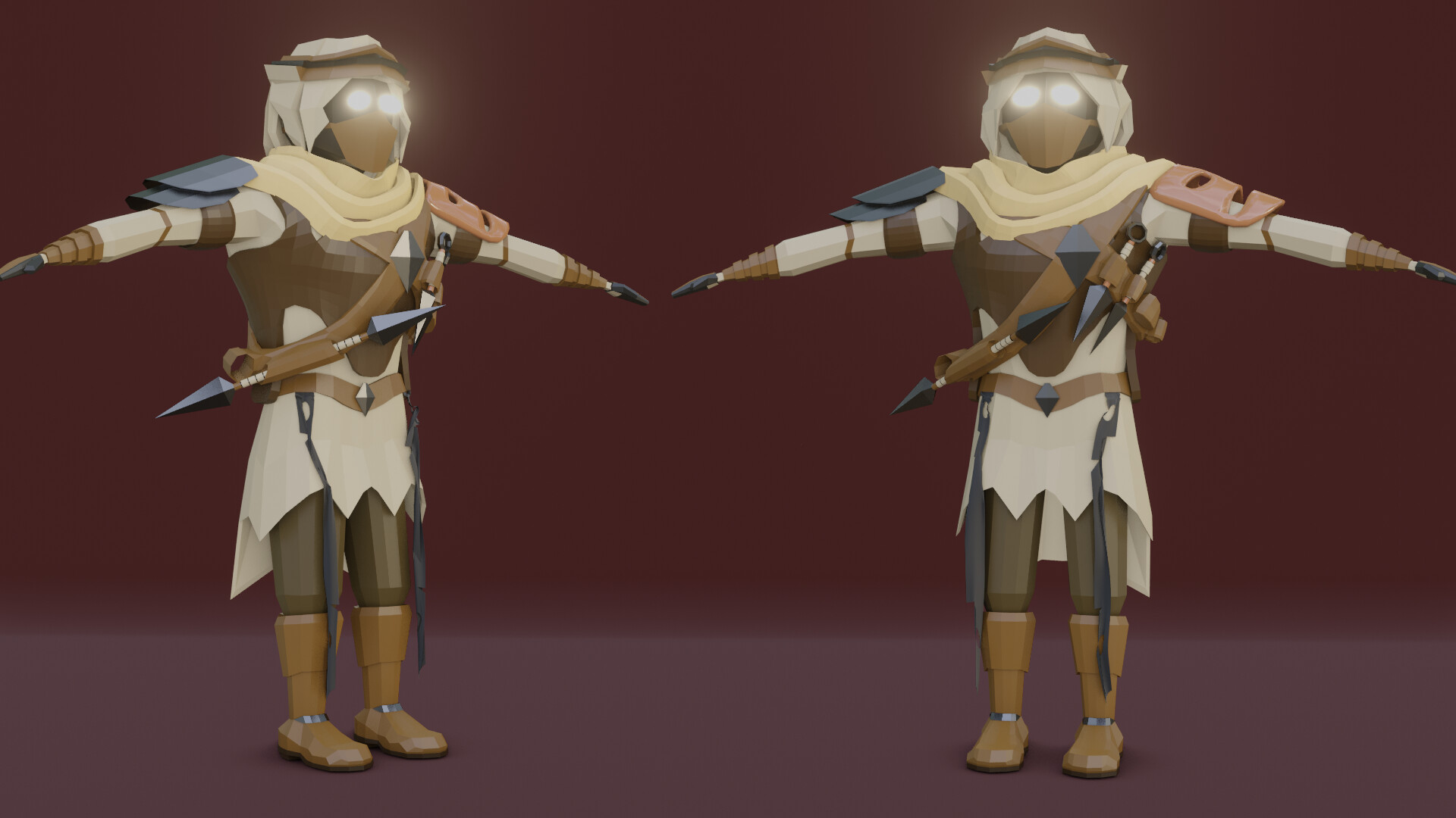 ArtStation - Low Poly Sand Assassin: "Nyrym", Altuğ Gence Kolay