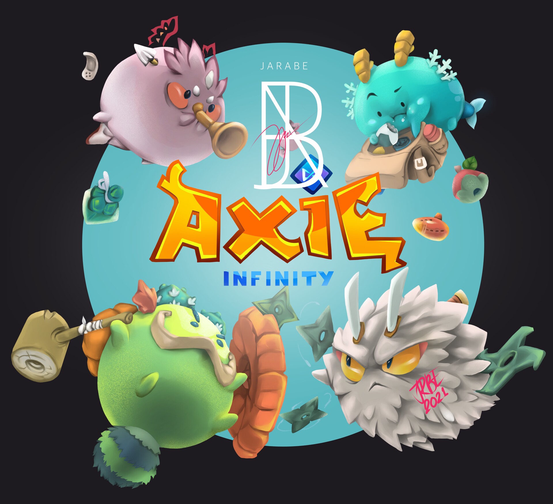 ArtStation - AXIE INFINITY | axie infinity logo and design for business ...