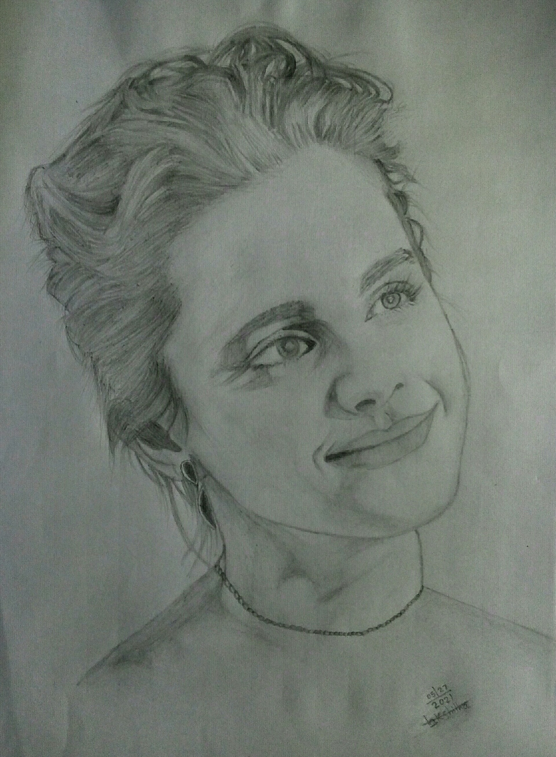 emma watson pencil sketch