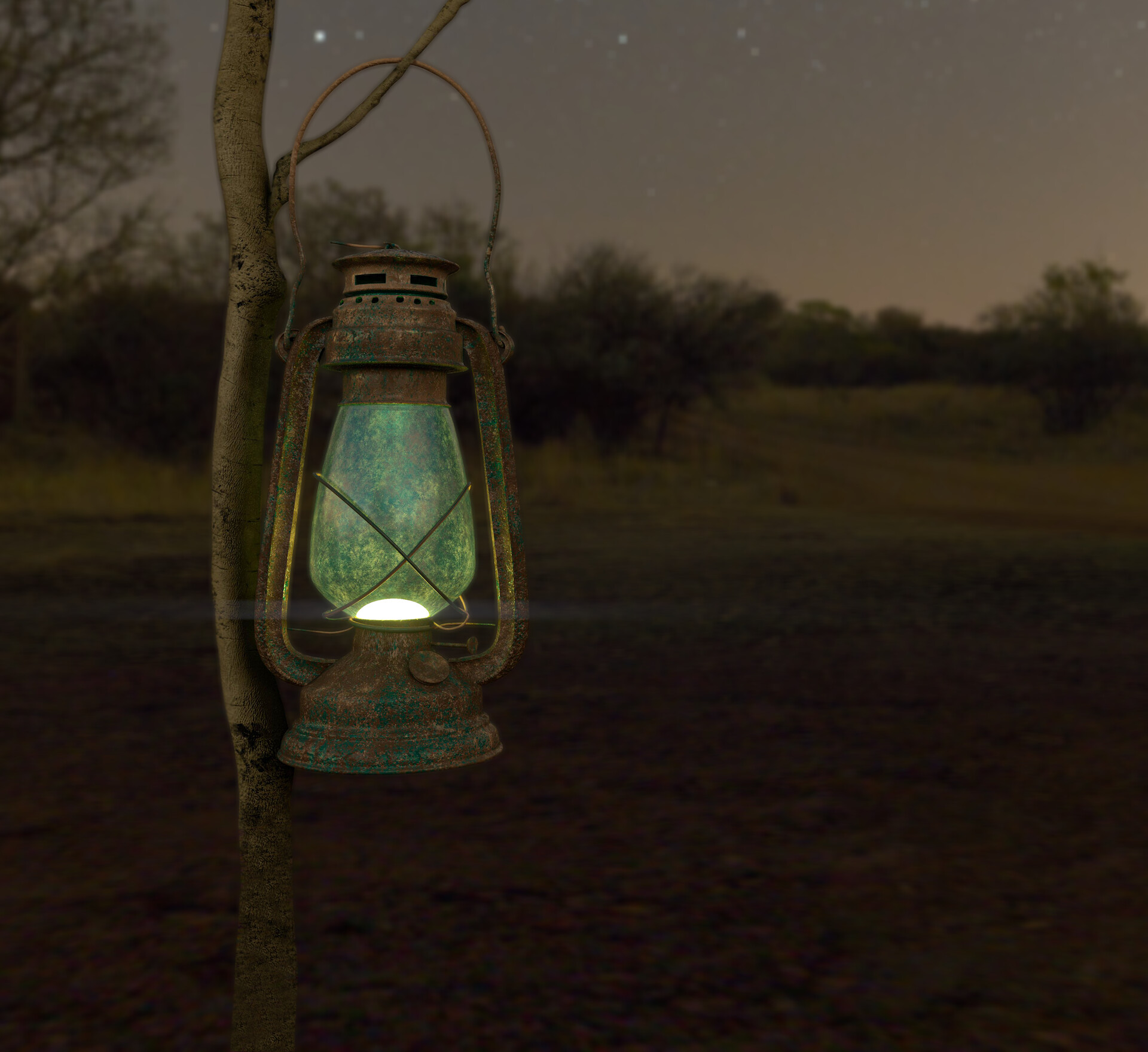 ArtStation - rustic lantern