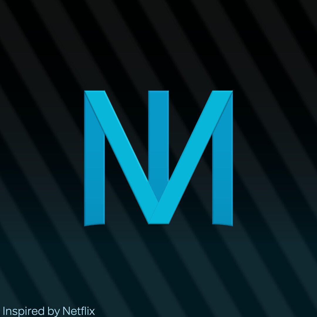 ArtStation - Netflix Letter M (For Fun)