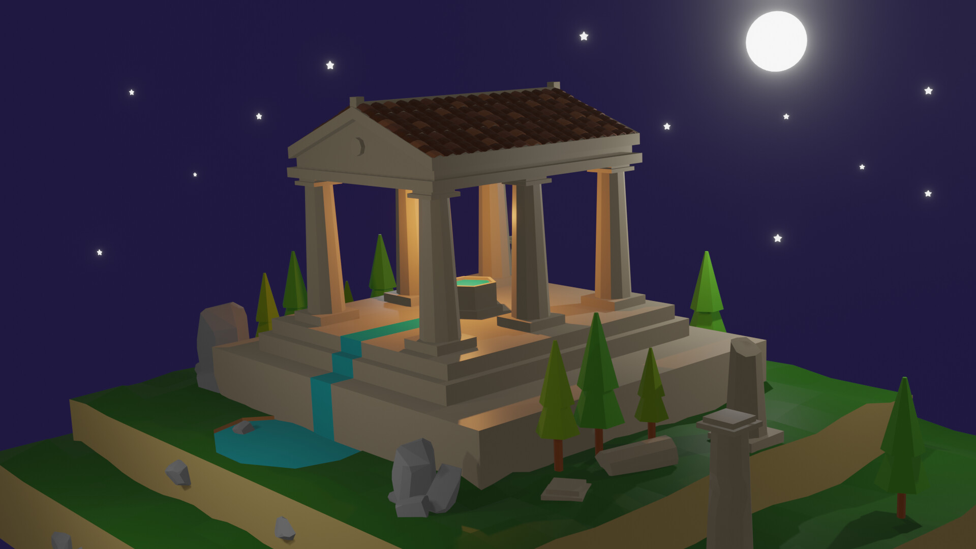 ArtStation - The Temple, 2021.