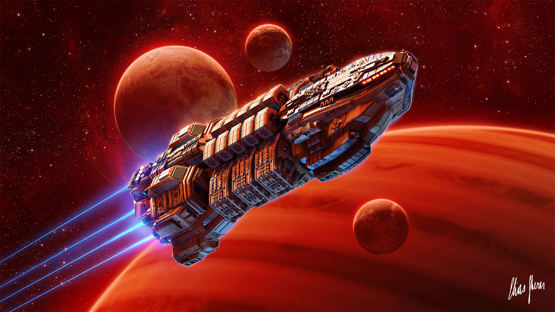 Revenge Class Heavy Carrier by QWWLandro : StarshipPorn