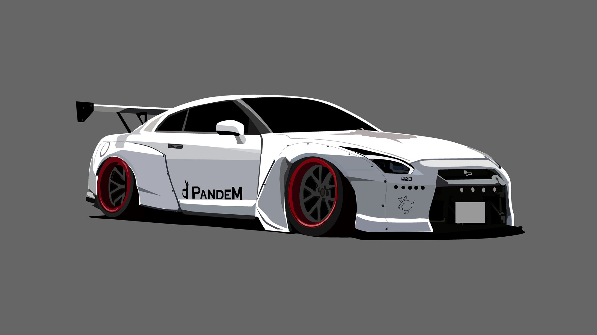 ArtStation - Widebody Nissan GTR R35