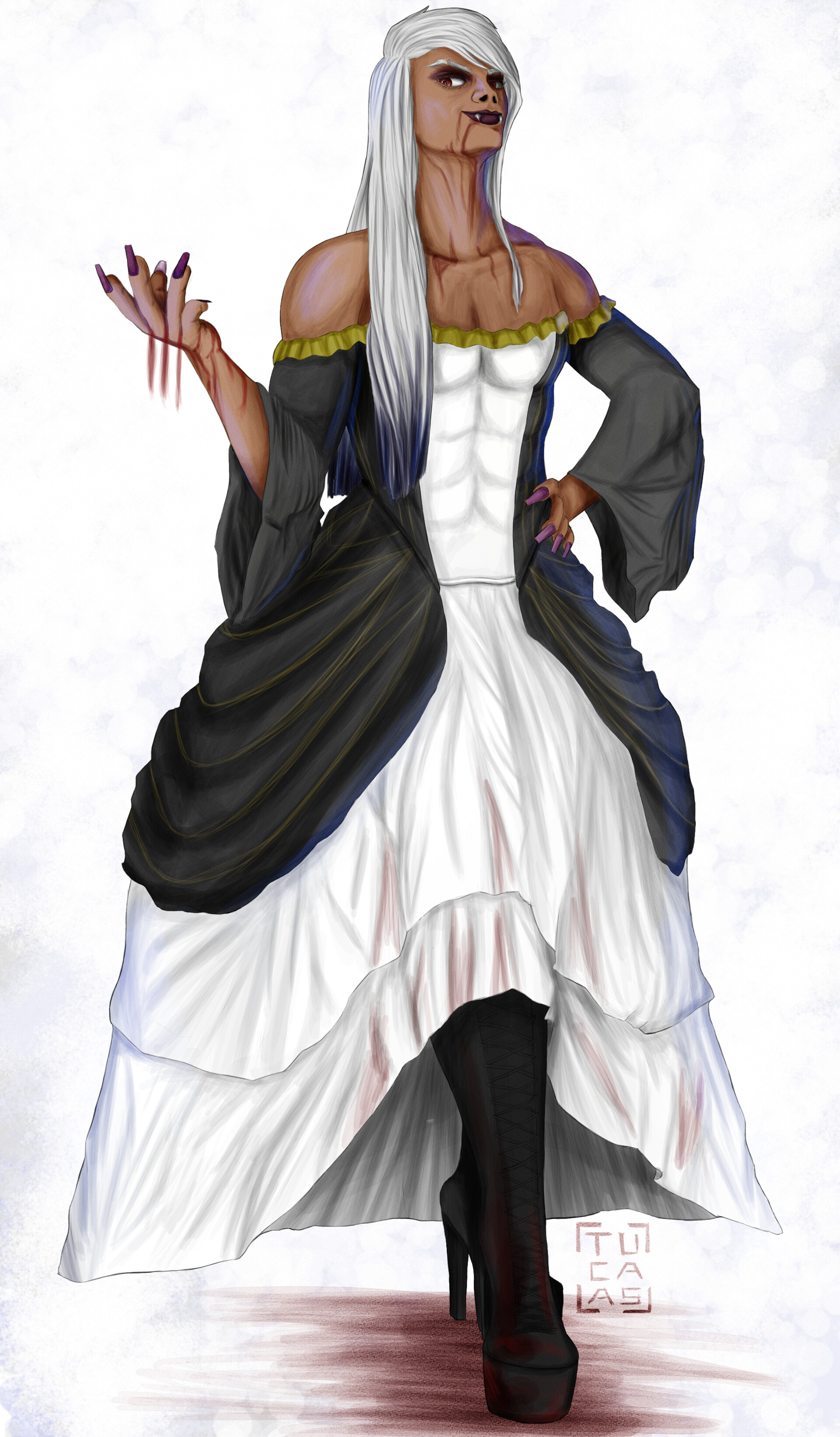ArtStation - Vampire Lady character design