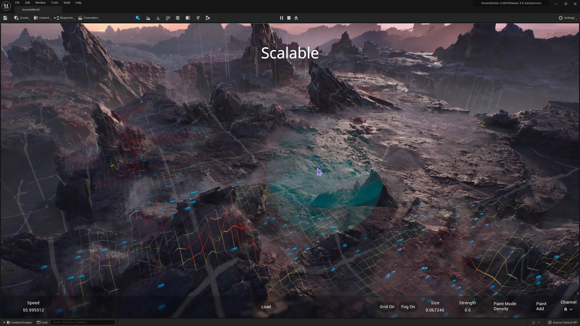 Asher Zhu - [UE5] Volumetric Painting framework I created in Valley of the Ancient demo (fog ...