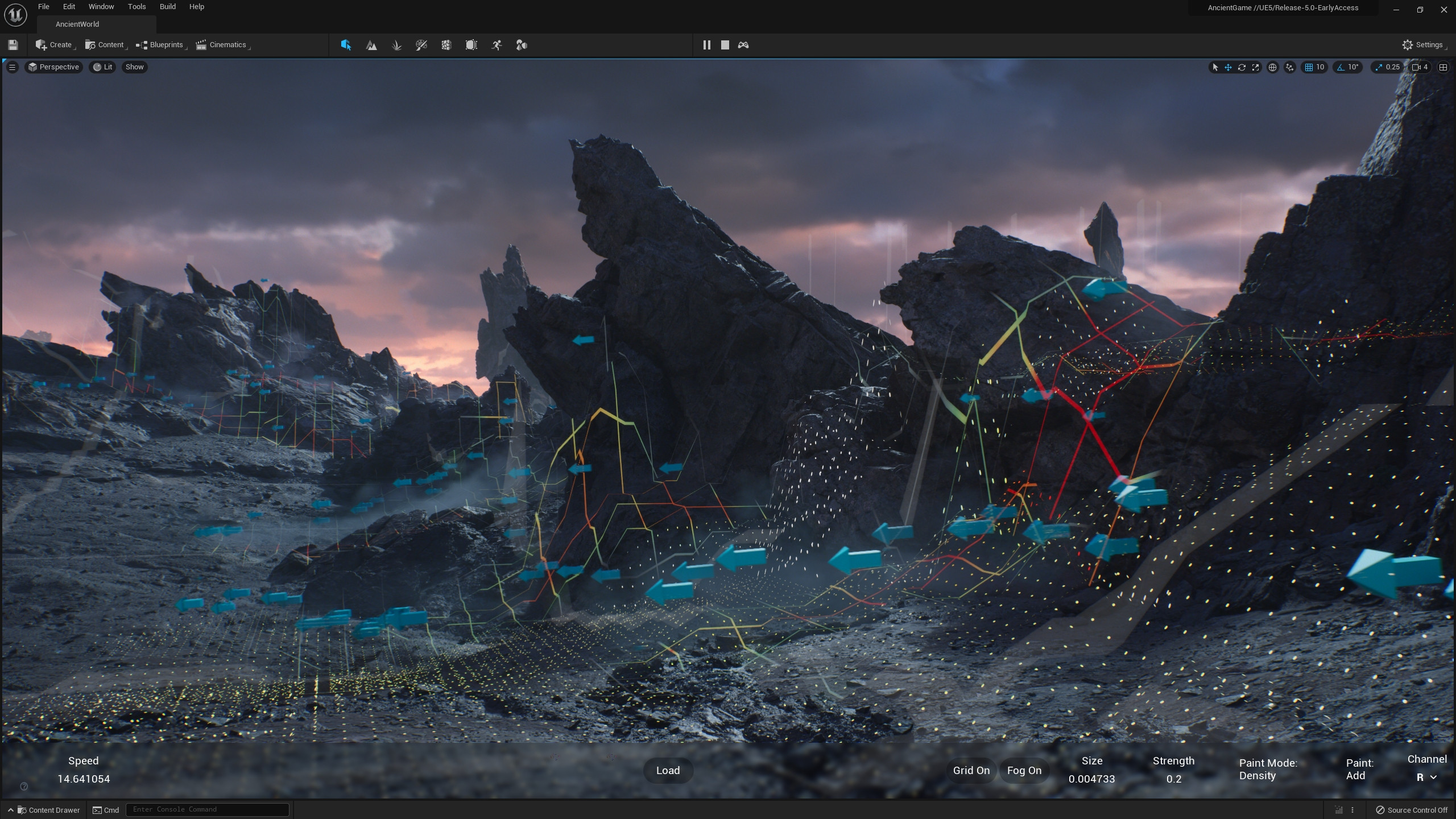 Asher Zhu - [UE5] Volumetric Painting framework I created in Valley of the Ancient demo (fog ...