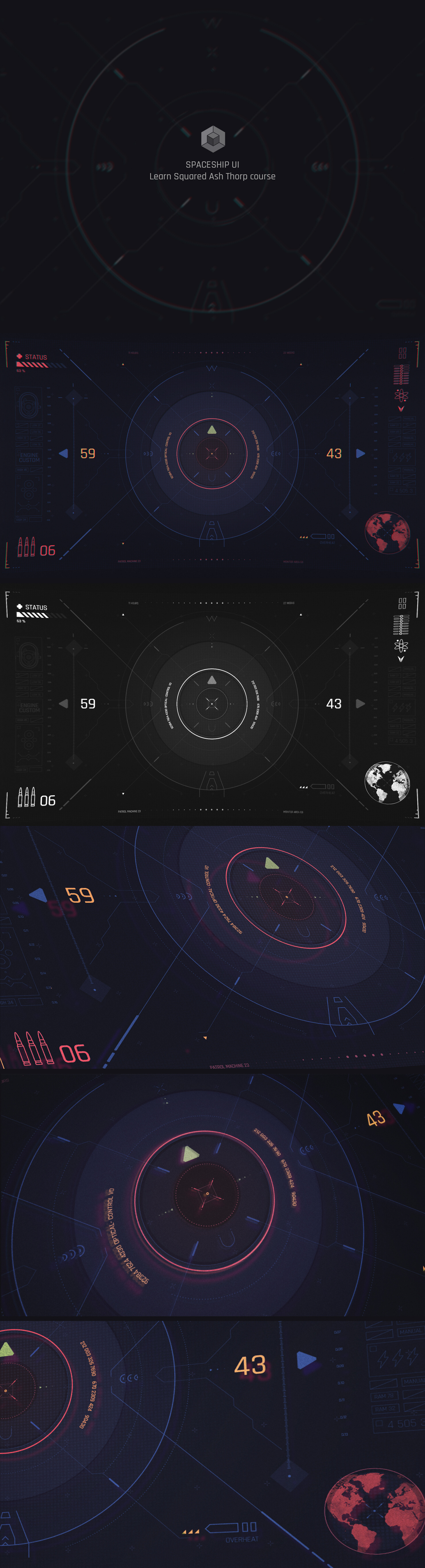 ArtStation - HUD Design - Learn Squared course