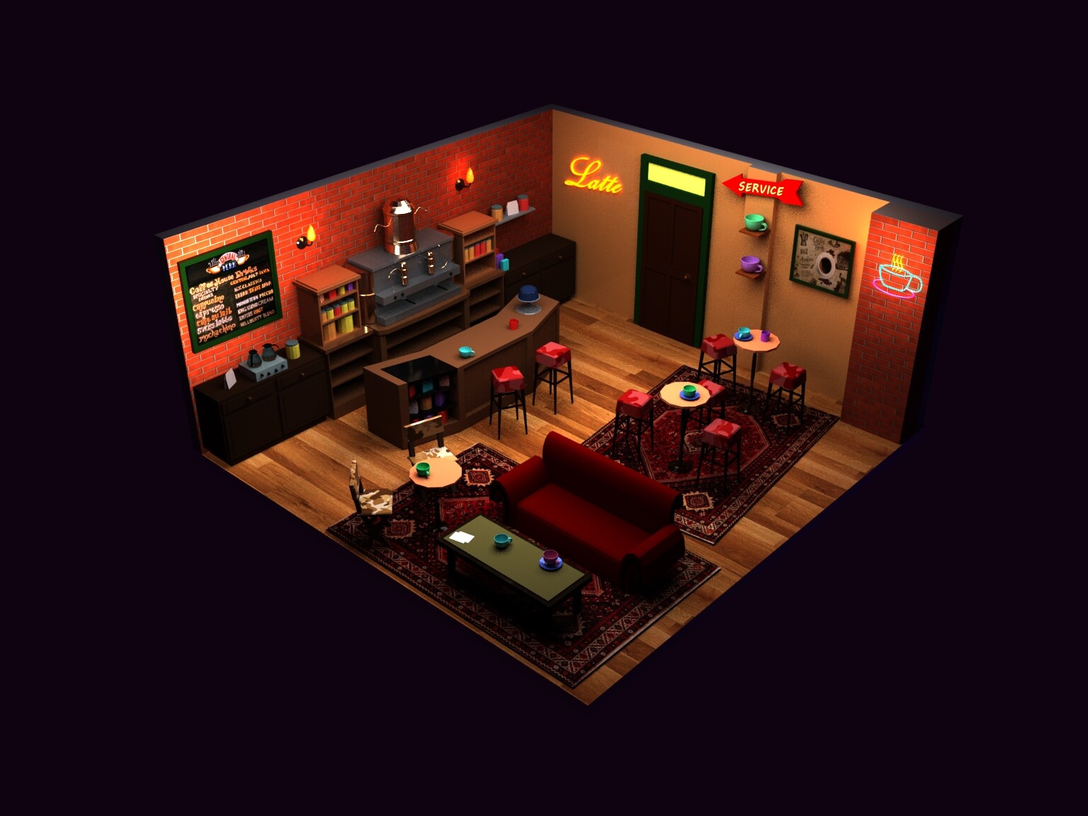 ArtStation - Central Perk 3D Model