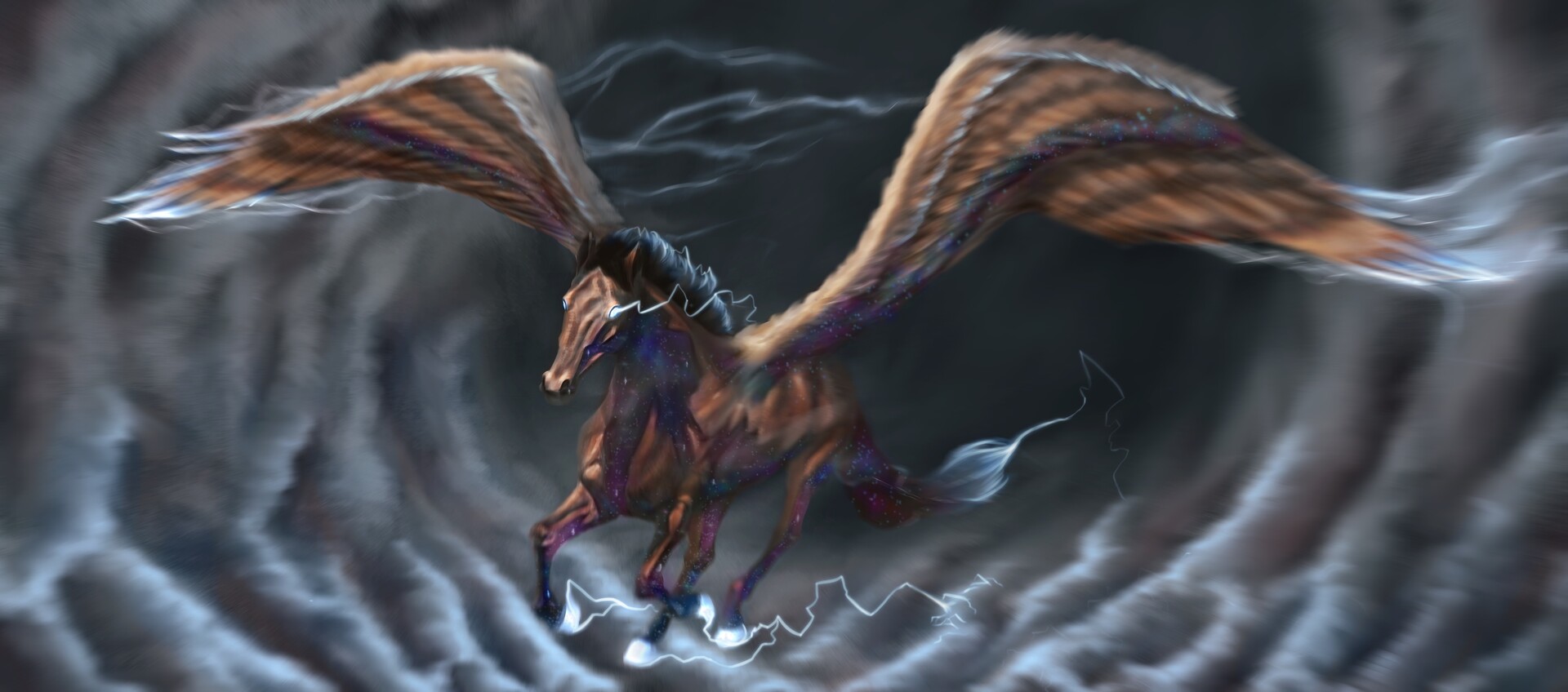 ArtStation - Pegasus painting