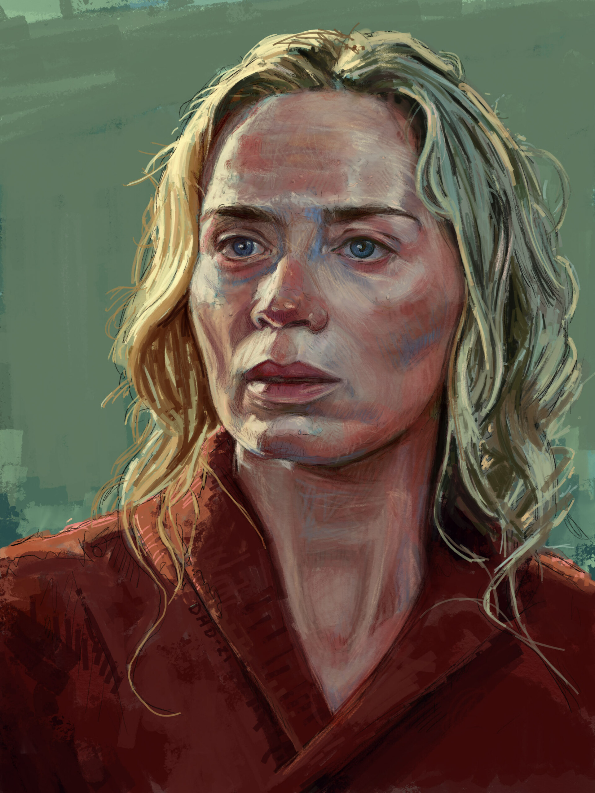ArtStation - Emily Blunt - Portrait - A Quiet Place