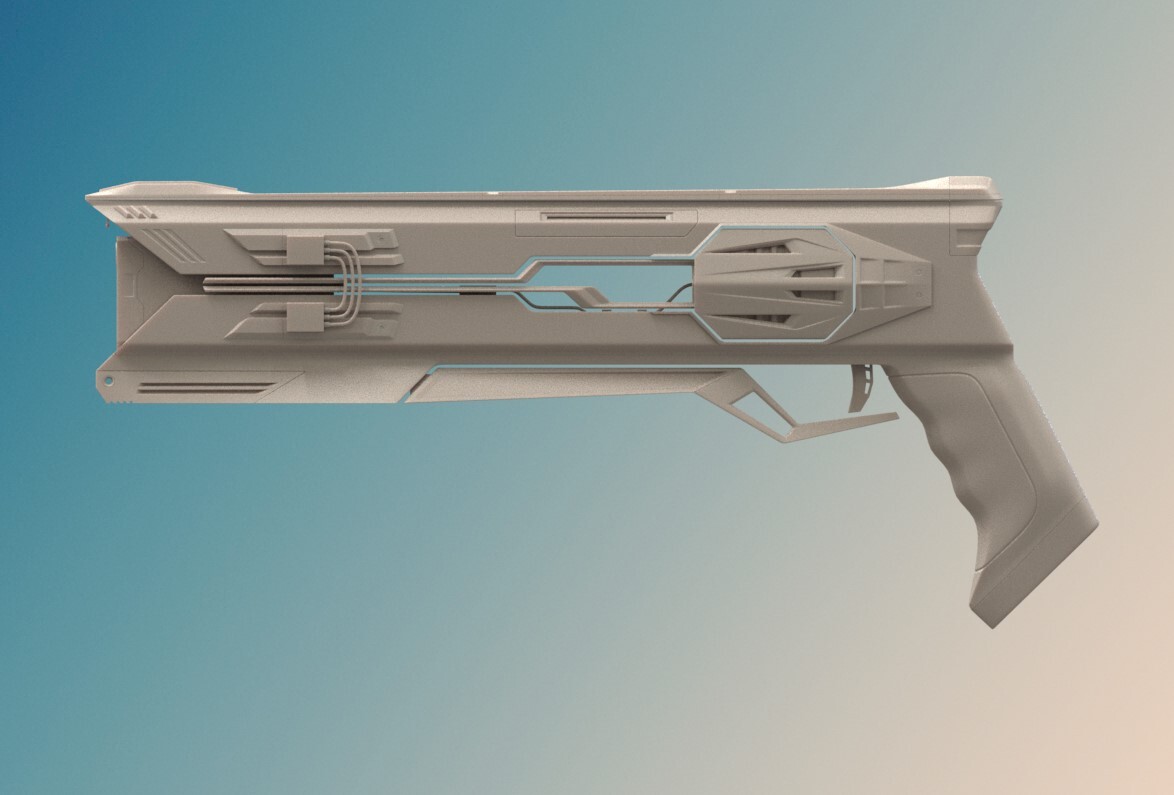 how to draw a hand cannon step by step