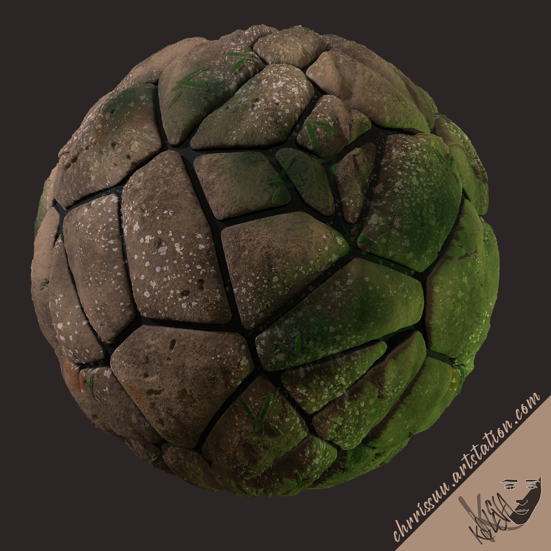 ArtStation - Stone wall/path