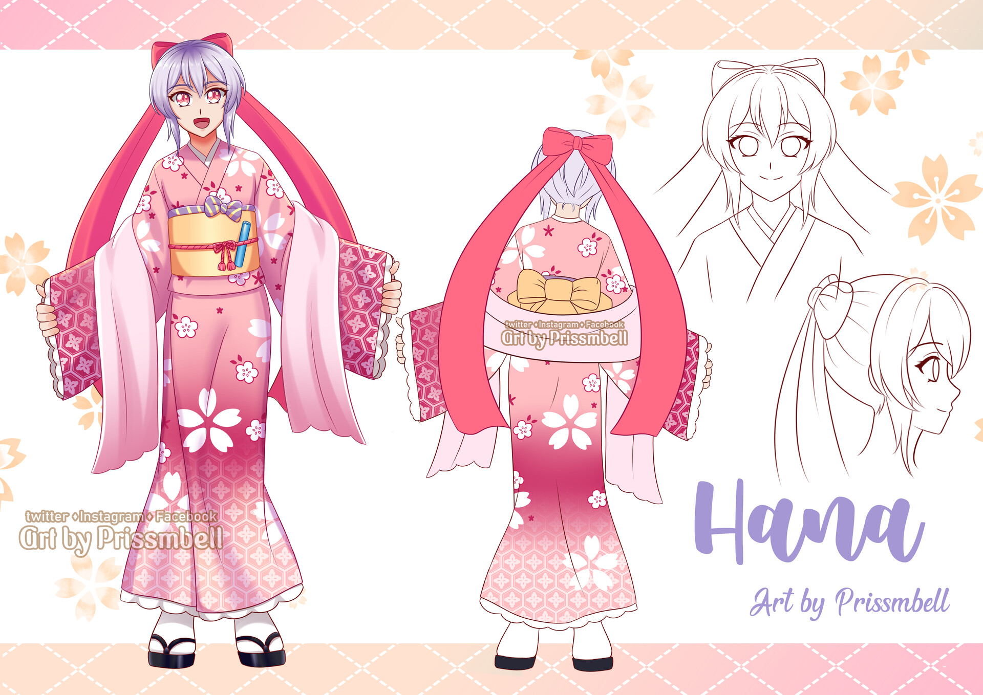ArtStation - Original Character Hana by Prissmbell