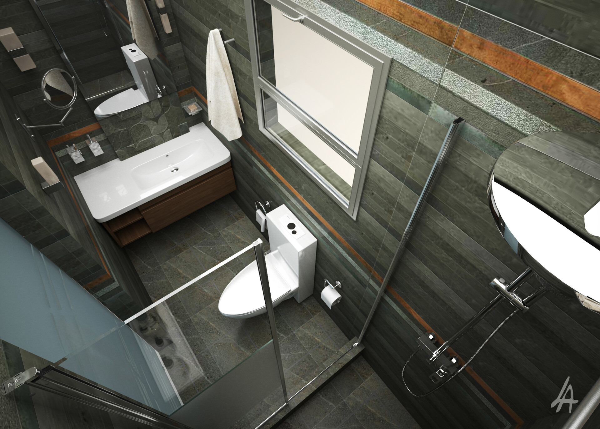 ArtStation - Bathroom (old work)