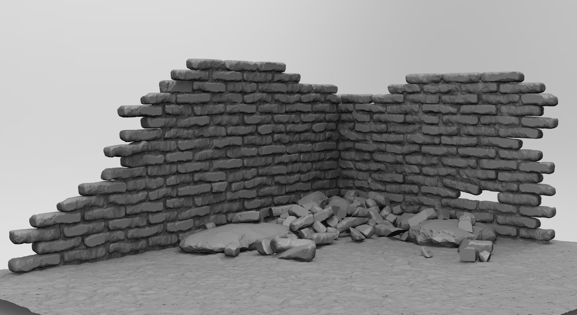 ArtStation - 随手玩01_墙wall