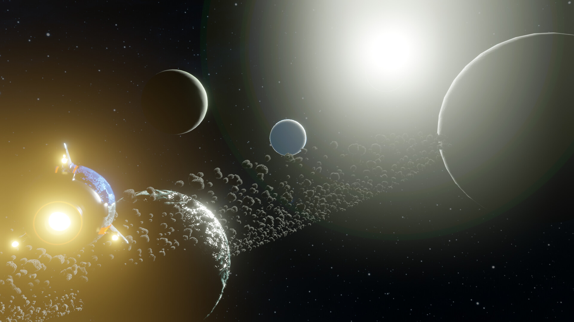 ArtStation - Screenshot of a part of the short film "Snail the planetary explorer"