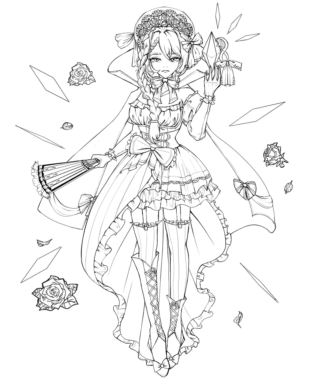 ArtStation - Lineart of an OC