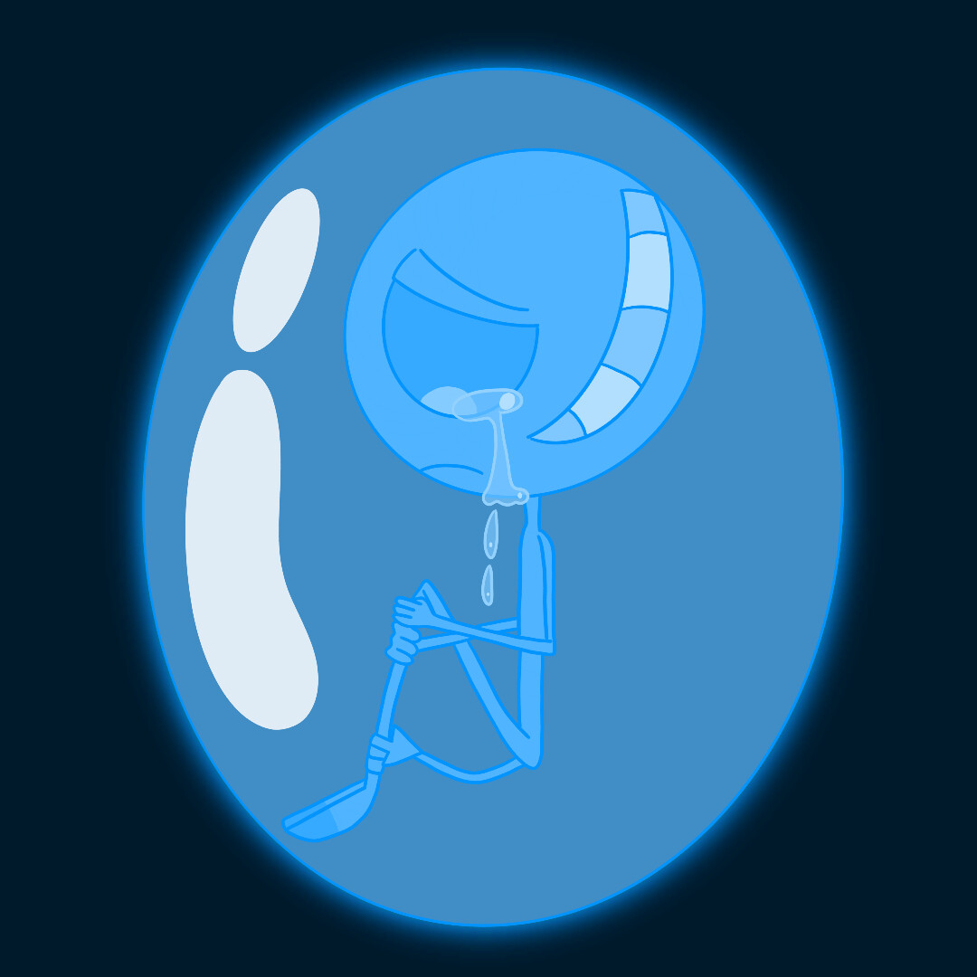 ArtStation - Sad Demon in Bubble Barrier