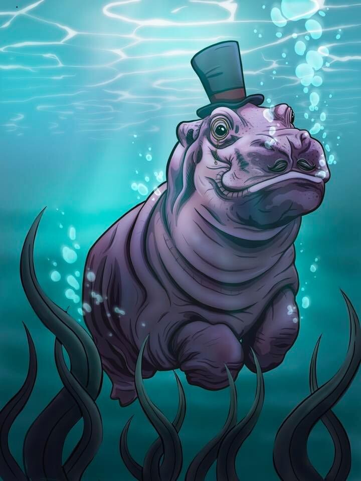 ArtStation - Fancy Hippo
