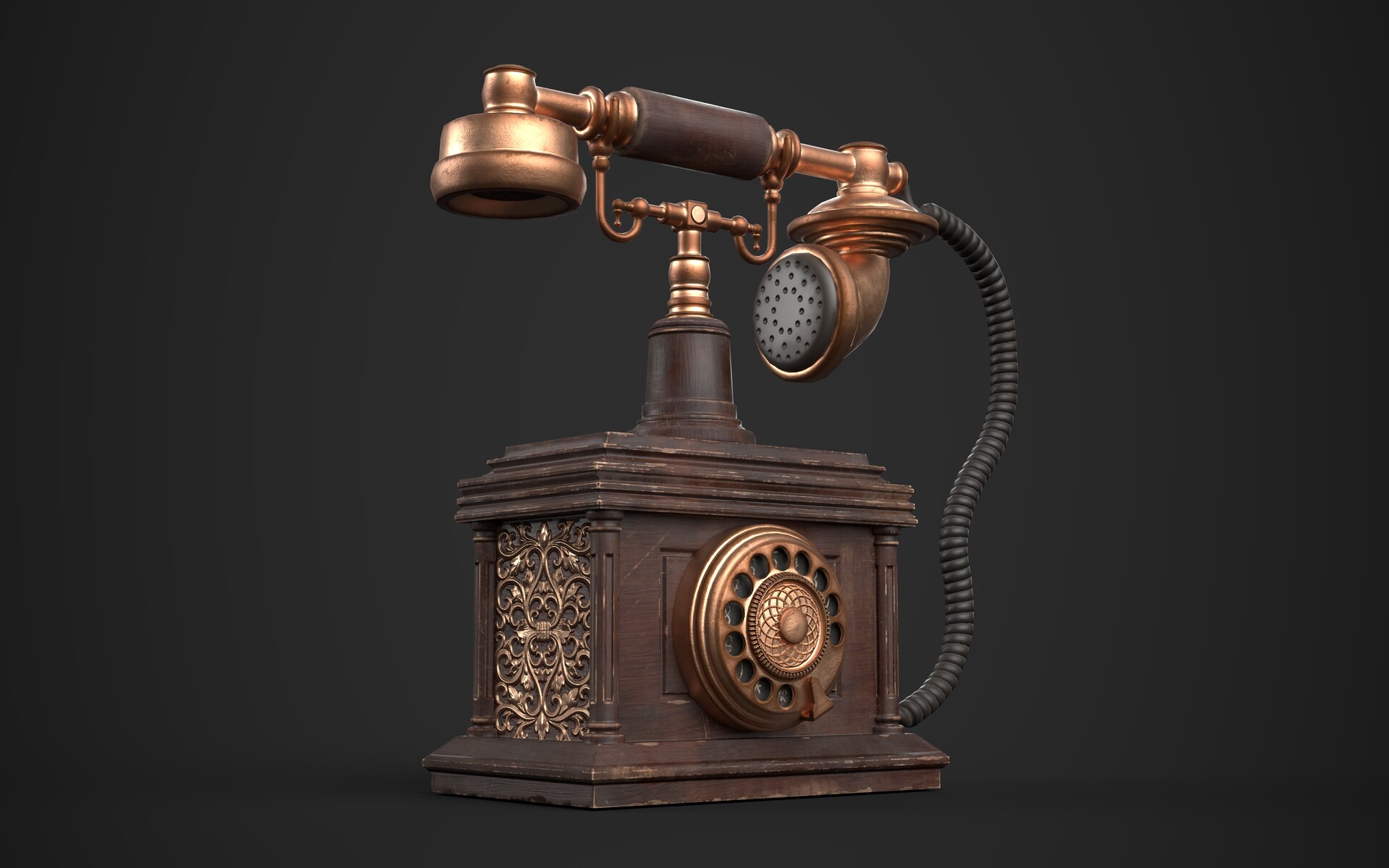 ArtStation - Vintage phone