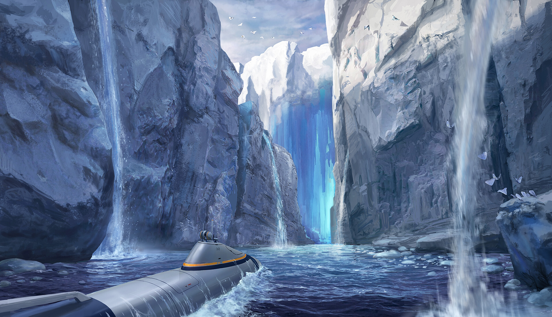 ArtStation - Subnautica: Below Zero - Ice Shelf Trench