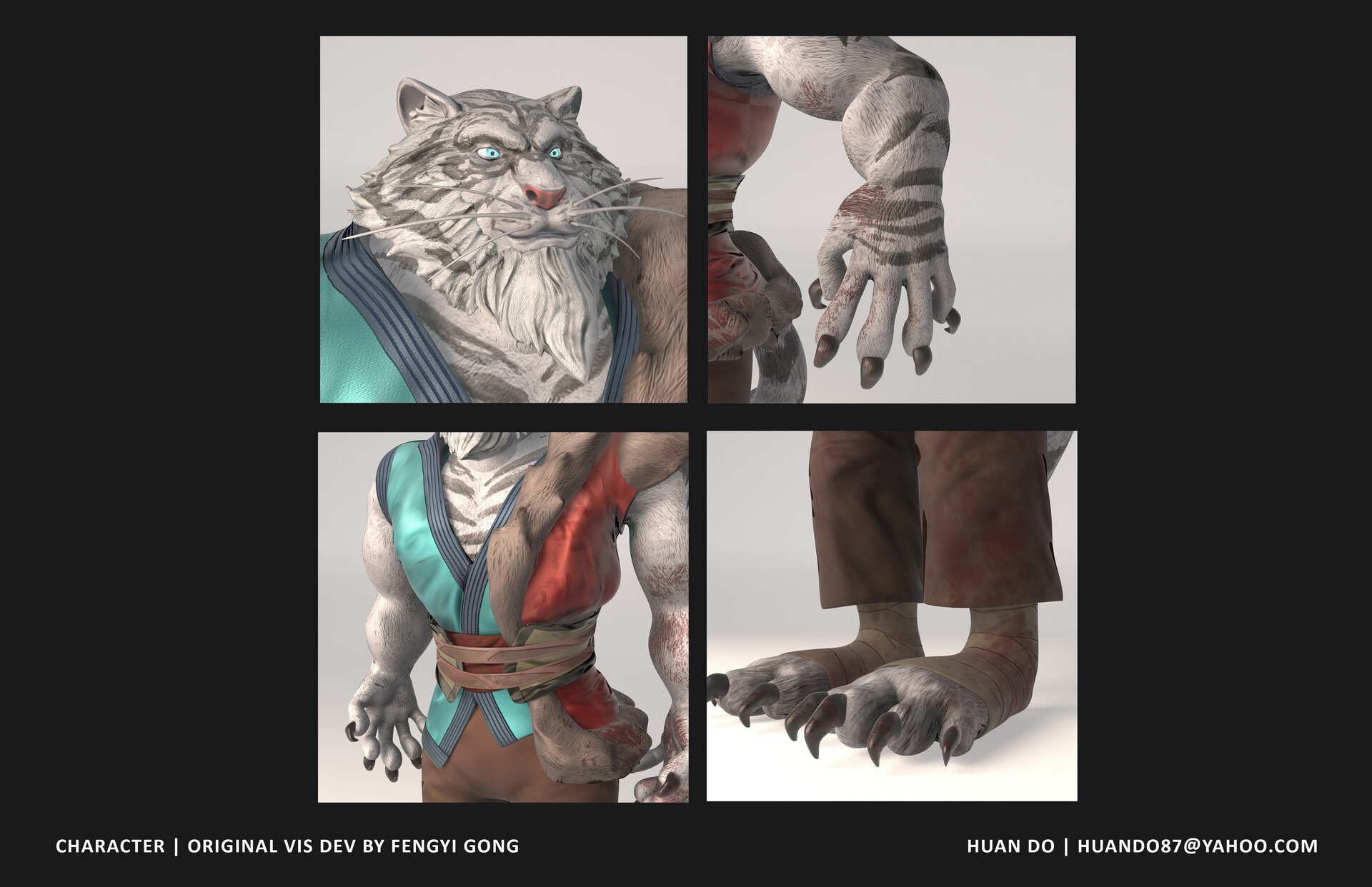 Huan Do - 3D Model Tiger Warrior by Huan Do | Original Concept by ...