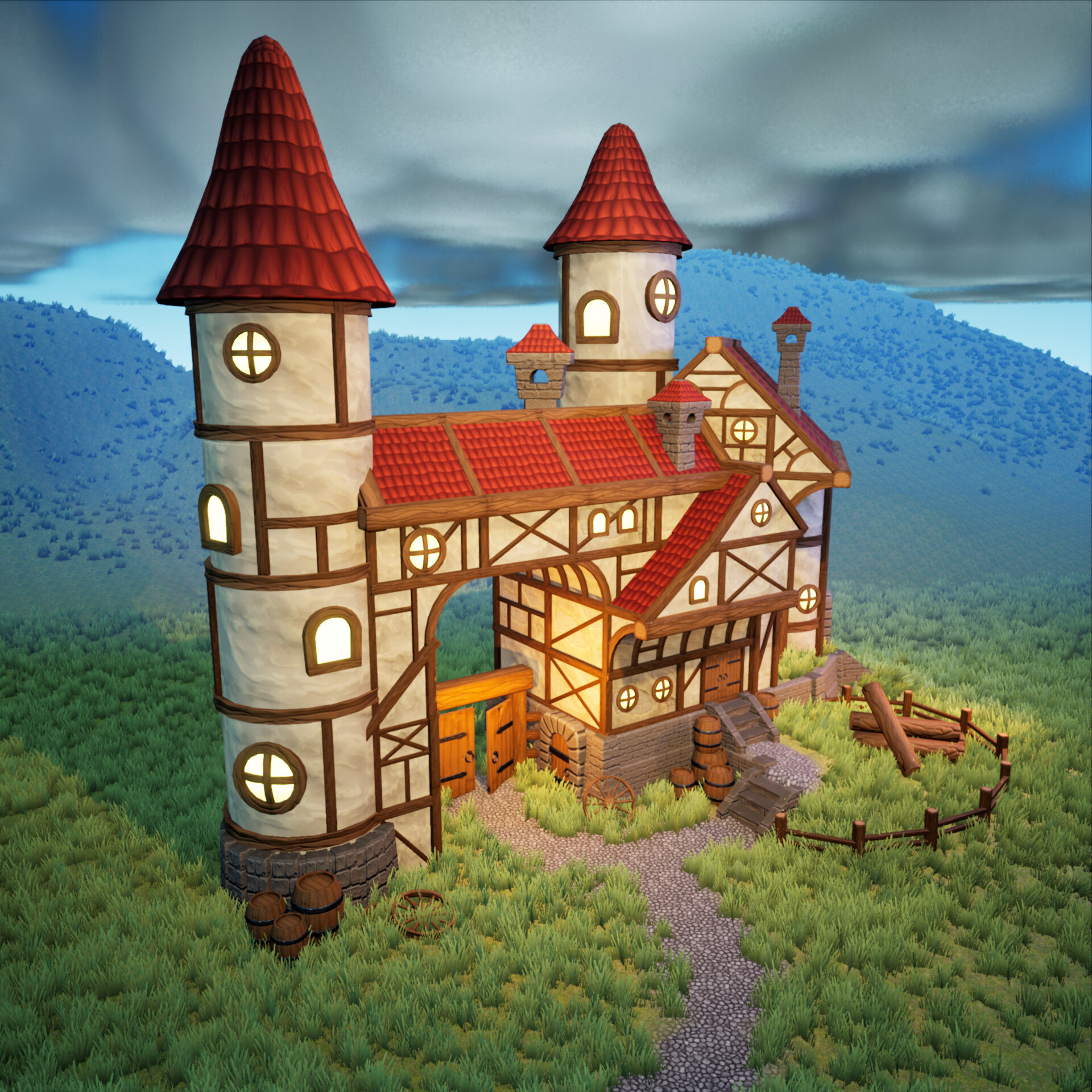 Charlie Baldwin - Medieval Building