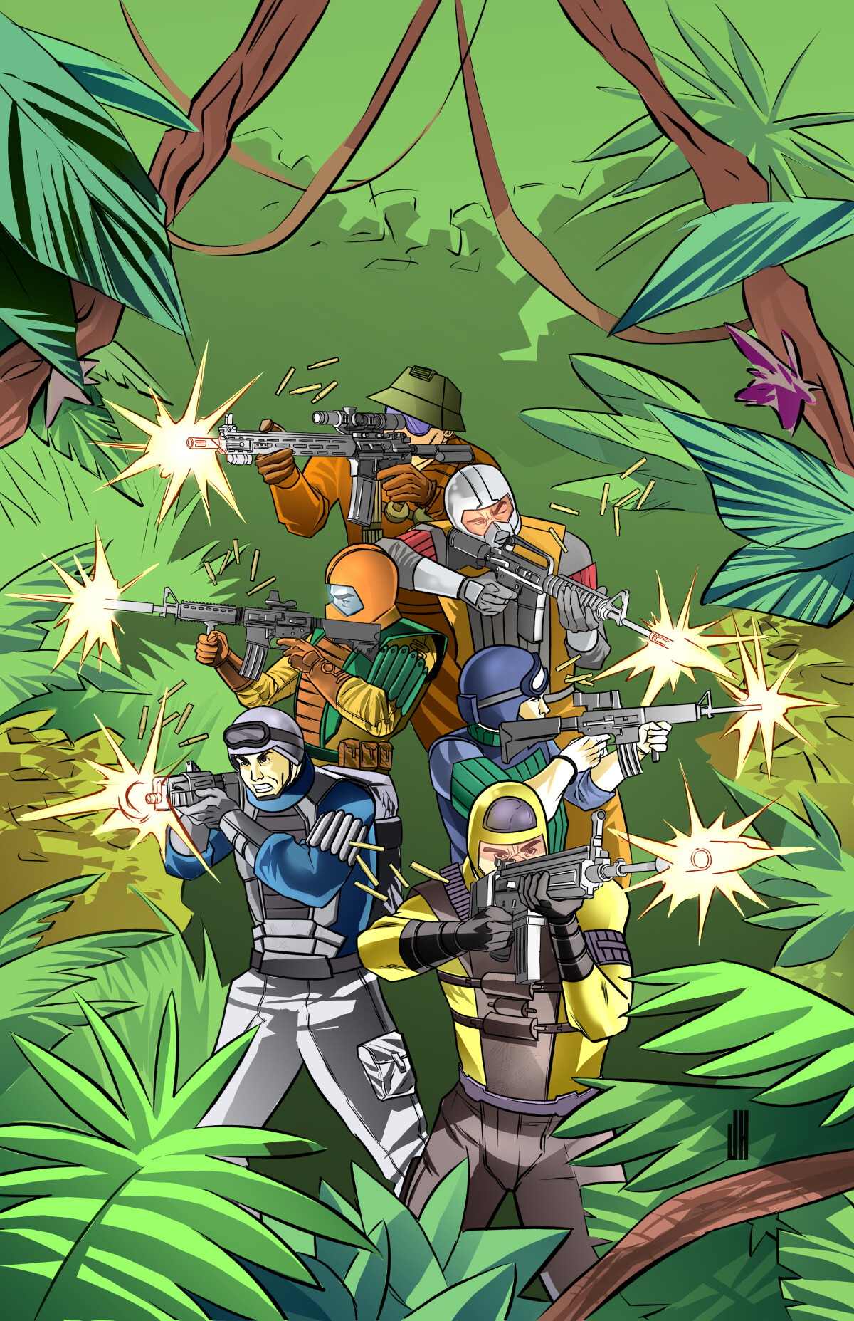 ArtStation - Comandos Issue nº1 -Cover Art