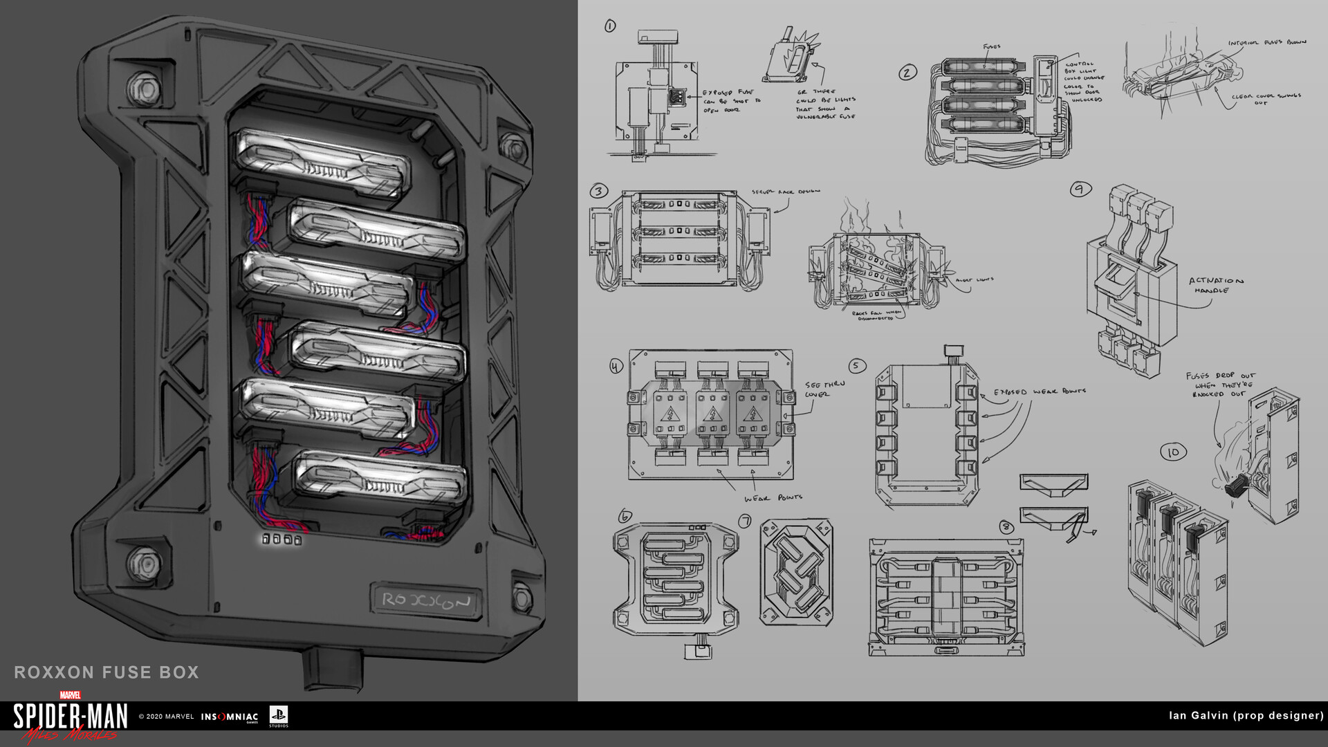 Ian Galvin - Spider-Man Miles Morales Prop Designs