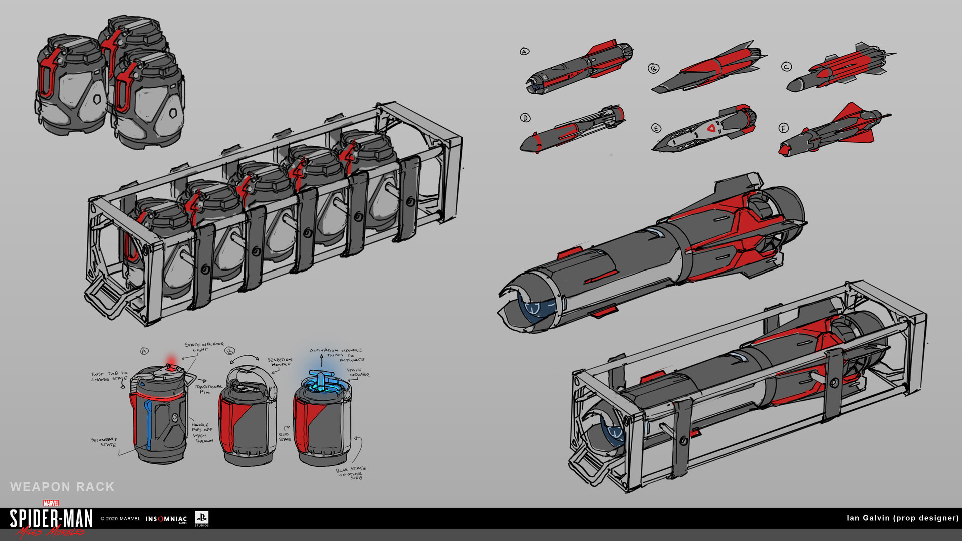 Ian Galvin - Spider-Man Miles Morales Prop Designs