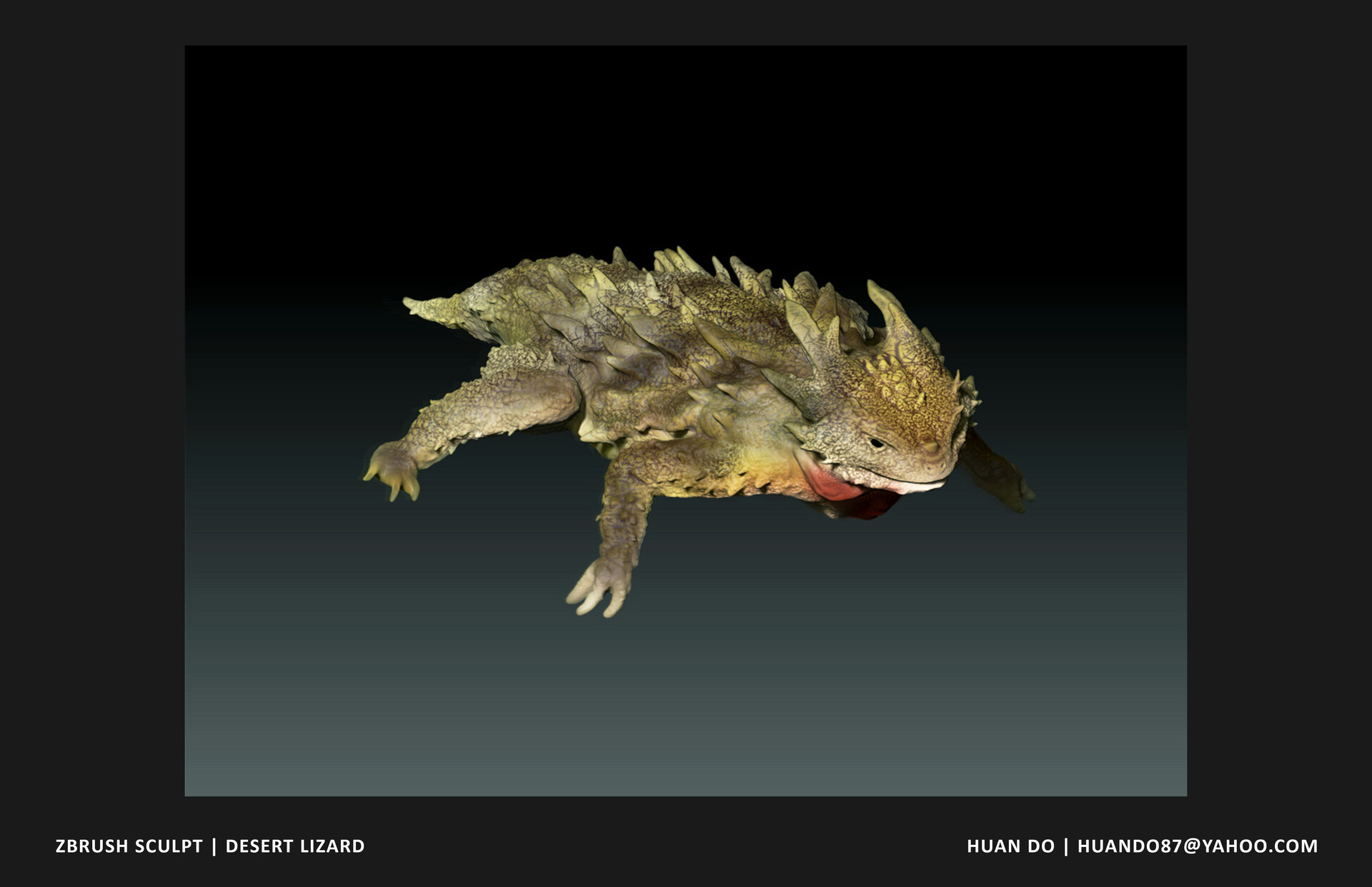 ArtStation - 3d Sculpt Desert Lizard