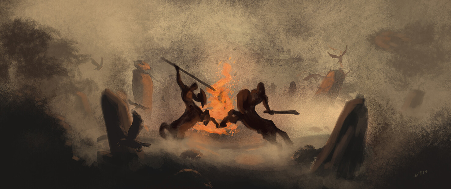 ArtStation - Centaur Fight