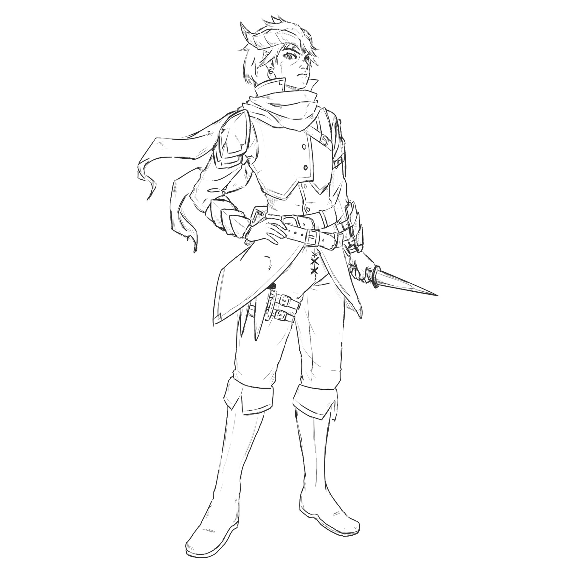 dnd rogue coloring pages