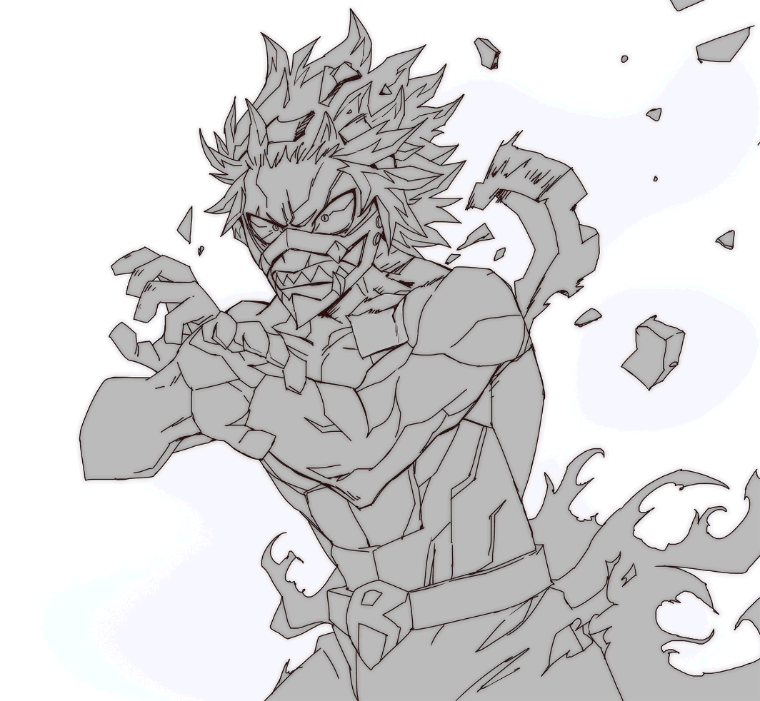 kirishima coloring pages
